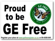 GE Free New Zealand in food and environment